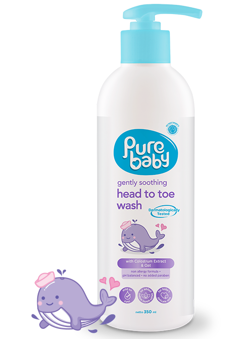 Pure Baby | Sabun & Shampoo untuk membersihkan rambut dan iritasi kulit